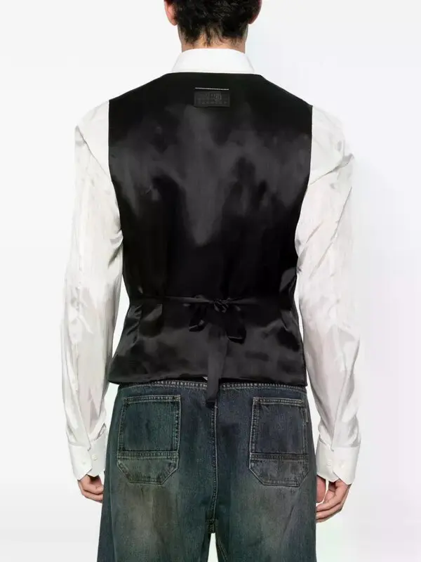 MAISON MARGIELA Dark Pinstripe Button Vest