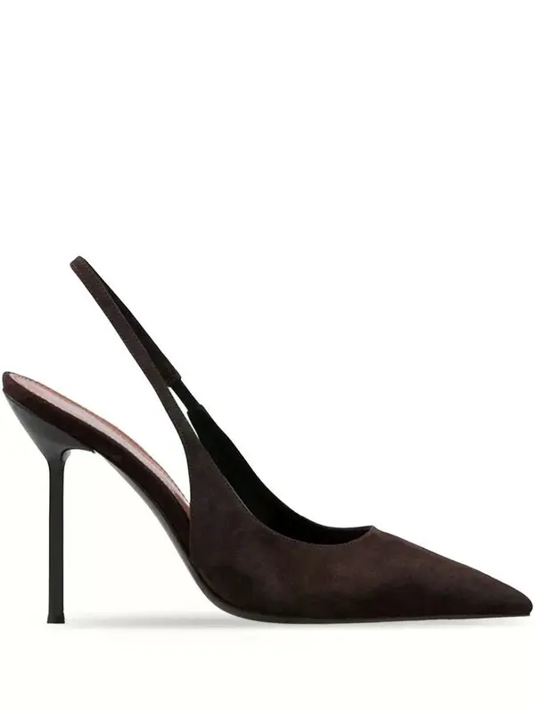 Paris Texas 105mm Slingback Pointed-toe Pumps - Brown