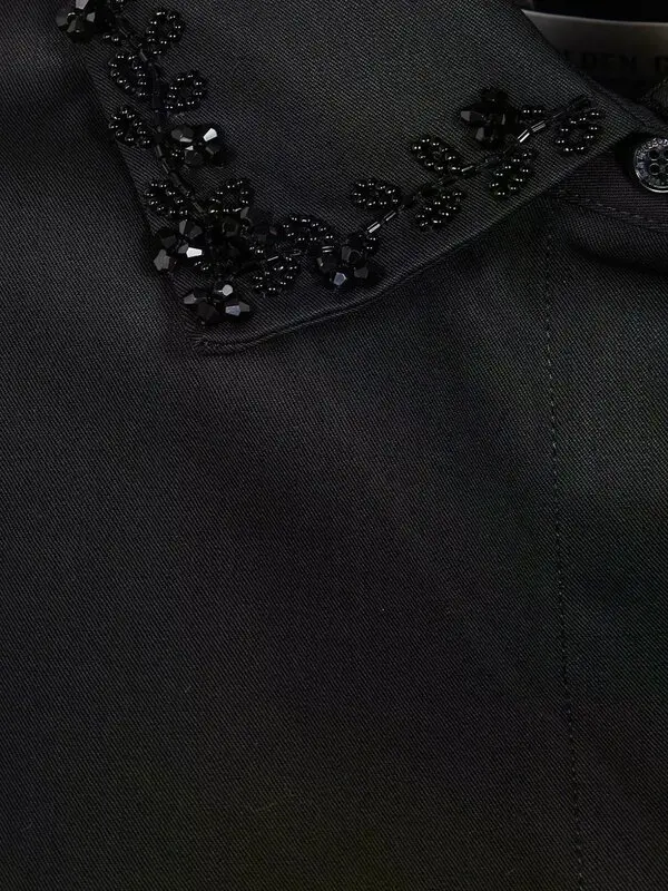 GOLDEN GOOSE Embroidered Wool Twill Shirt