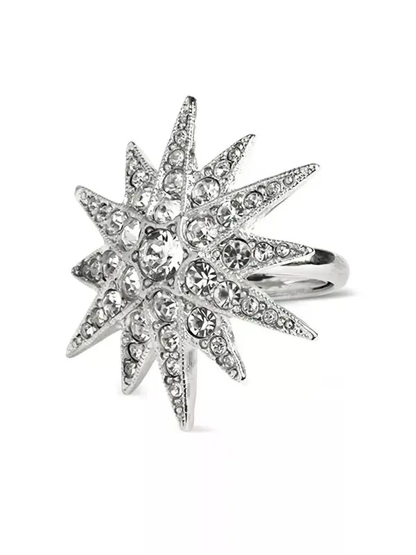 KENNETH JAY LANE Star Embellished Ring - Silver