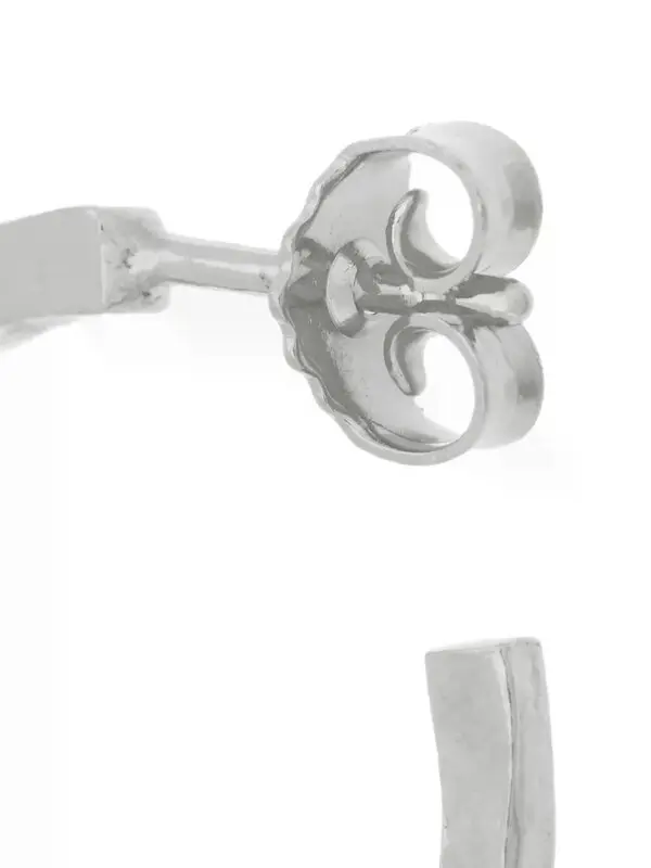 WOUTERS & HENDRIX Sterling Silver Hammered Link Hoop Earrings - Multicolour