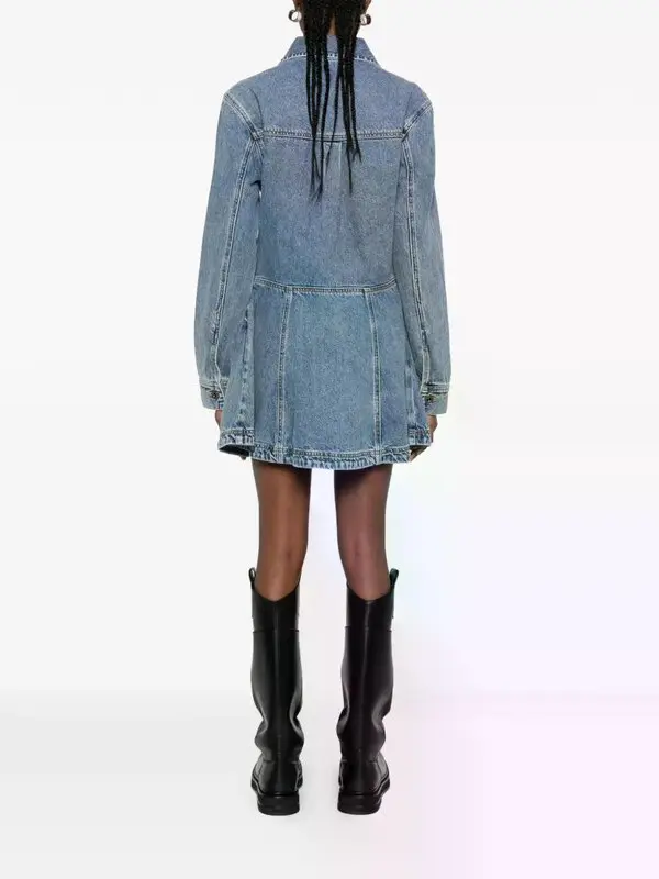 SELF-PORTRAIT Buttoned Pocket Dress