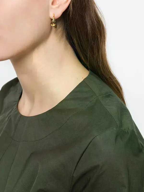 WOUTERS & HENDRIX Technofossils Hammered Link Hoop Earrings - Metallic