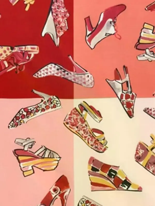FERRAGAMO Genio-print Silk Scarf