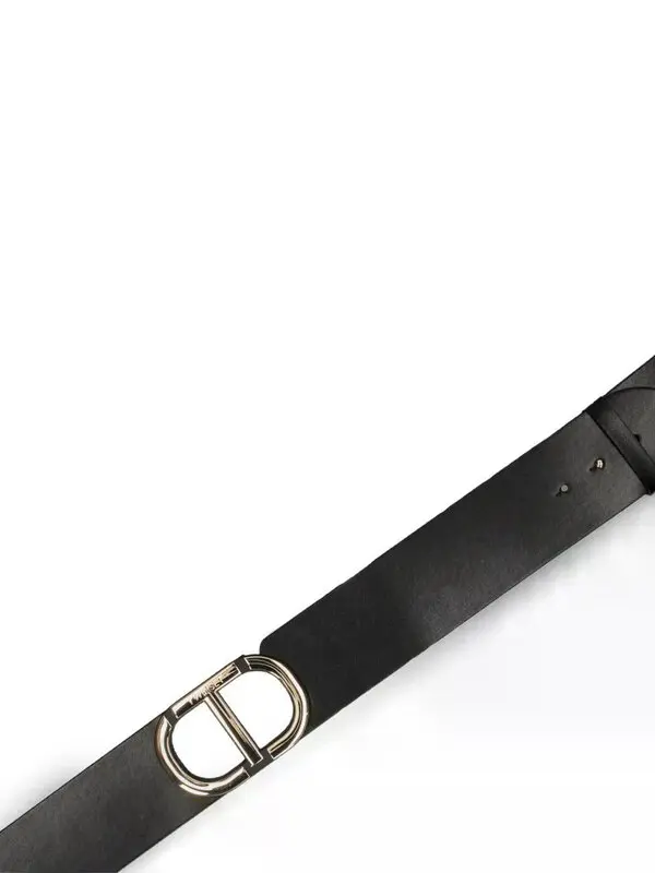 TWINSET Logo Buckle Belt - Black
