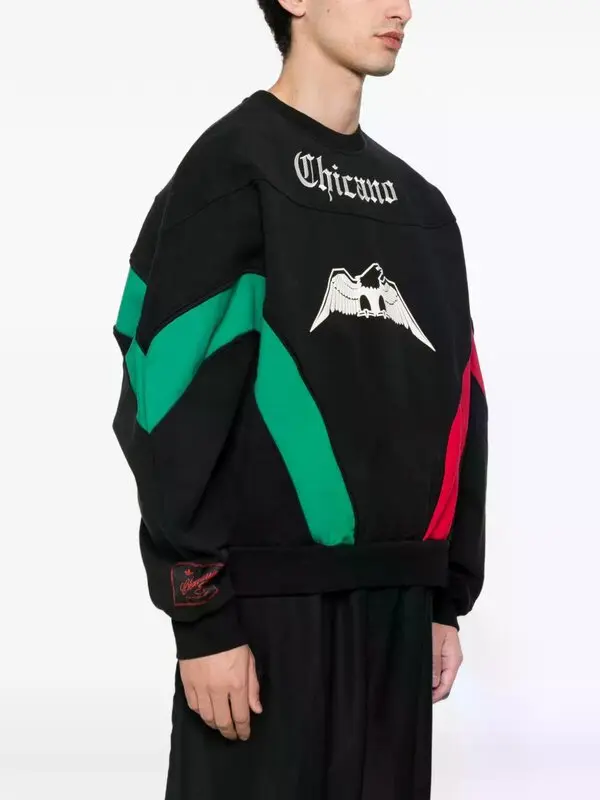 Adidas X Willy Chavarria Eagle-graphic Sweatshirt - Black