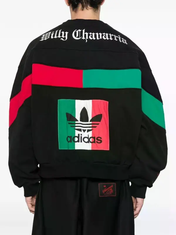 Adidas X Willy Chavarria Eagle-graphic Sweatshirt - Black