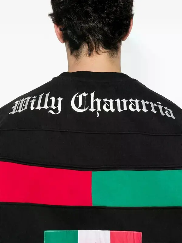Adidas X Willy Chavarria Eagle-graphic Sweatshirt - Black