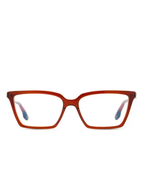 Victoria Beckham Rectangle Frame Eyeglasses - Red