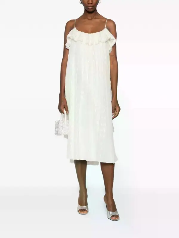 PARLOR Spaghetti-strap Midi Dress
