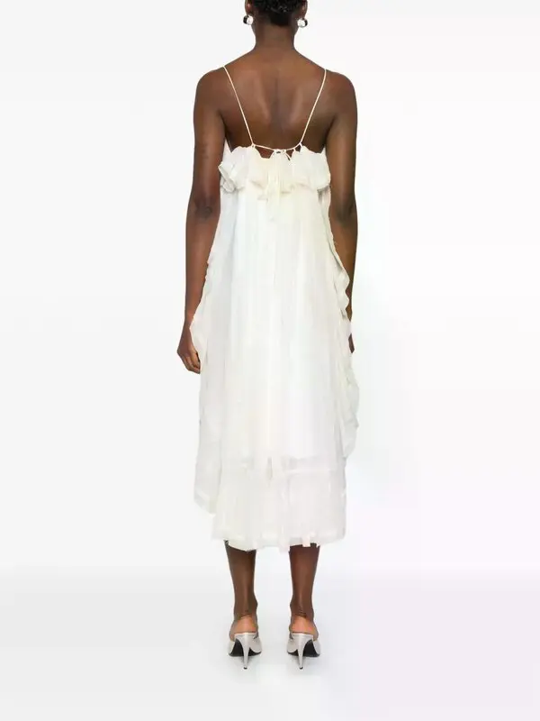PARLOR Spaghetti-strap Midi Dress