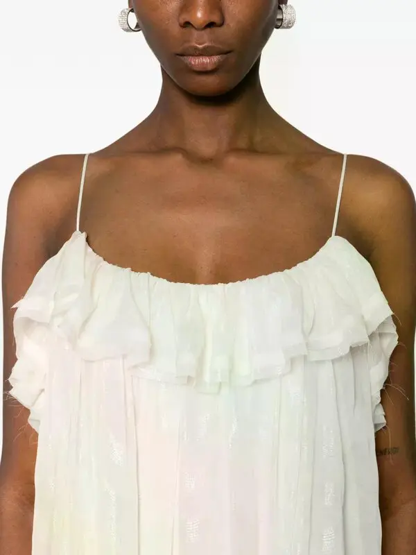 PARLOR Spaghetti-strap Midi Dress