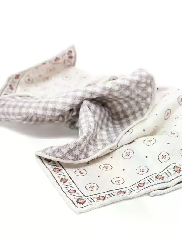 Brunello Cucinelli Printed Silk Scarf - Neutrals