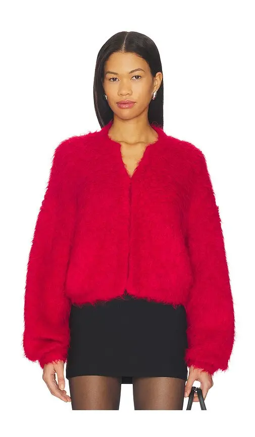 MOTHER The Drop Bubble Cardigan - Red