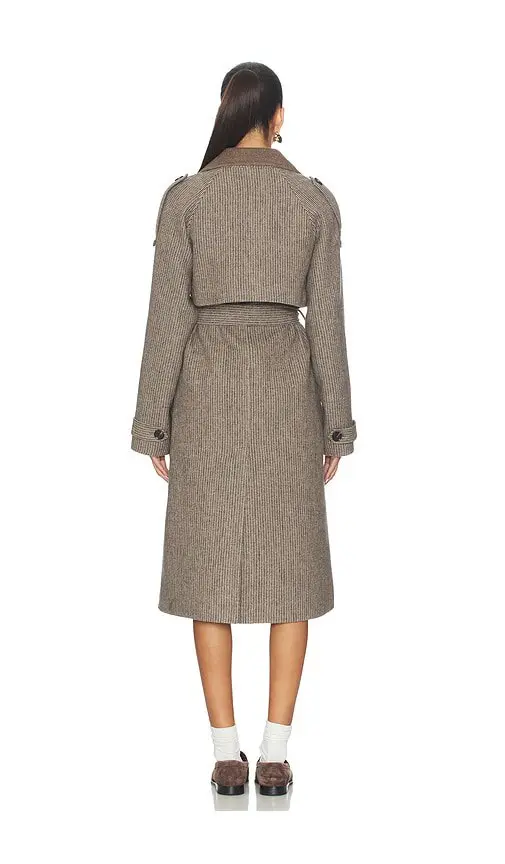 Line & Dot Hugo Plaid Coat
