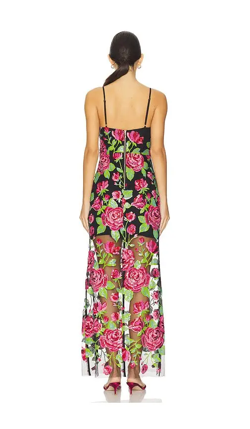 ELLIATT Lyra Floral Sequin Gown