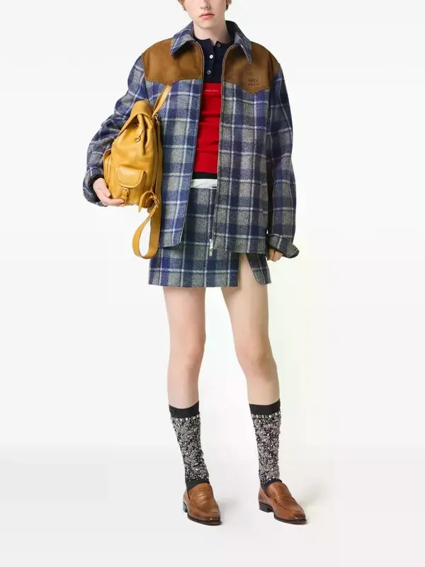 Miu Miu Check-pattern Jacket