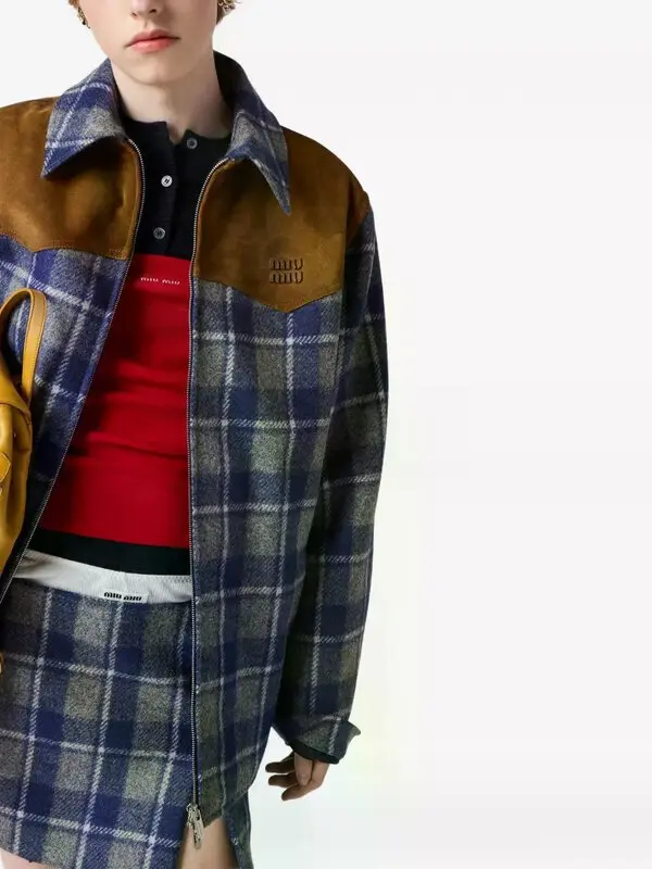 Miu Miu Check-pattern Jacket