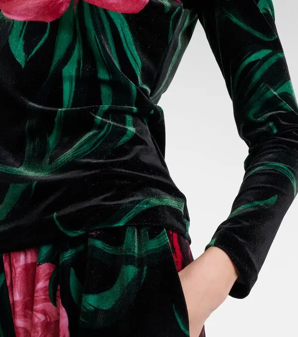 La DoubleJ Peony Floral Turtleneck Top - Multicoloured