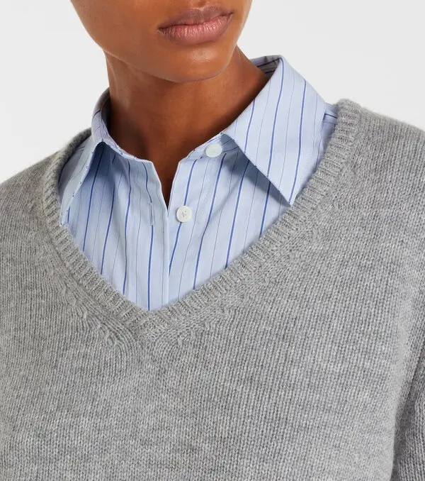 Jardin Des Orangers Wool And Cashmere V-neck Sweater