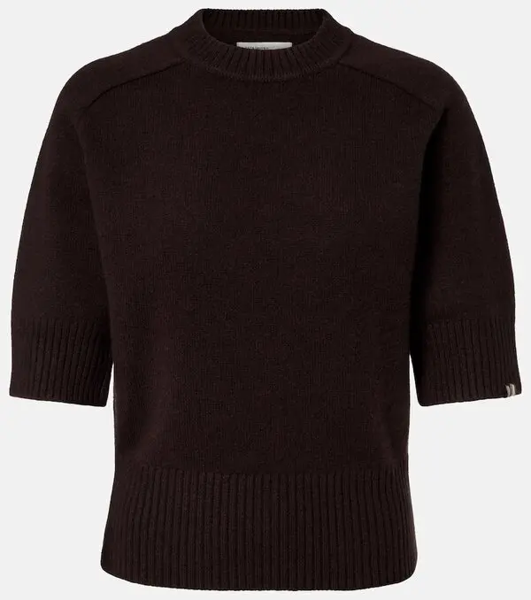 Extreme Cashmere Ribbed Crewneck Top