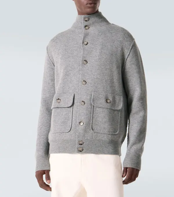 ALLUDE Wool And Cashmere Button-front Jacket