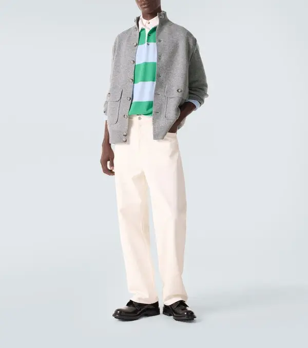ALLUDE Wool And Cashmere Button-front Jacket