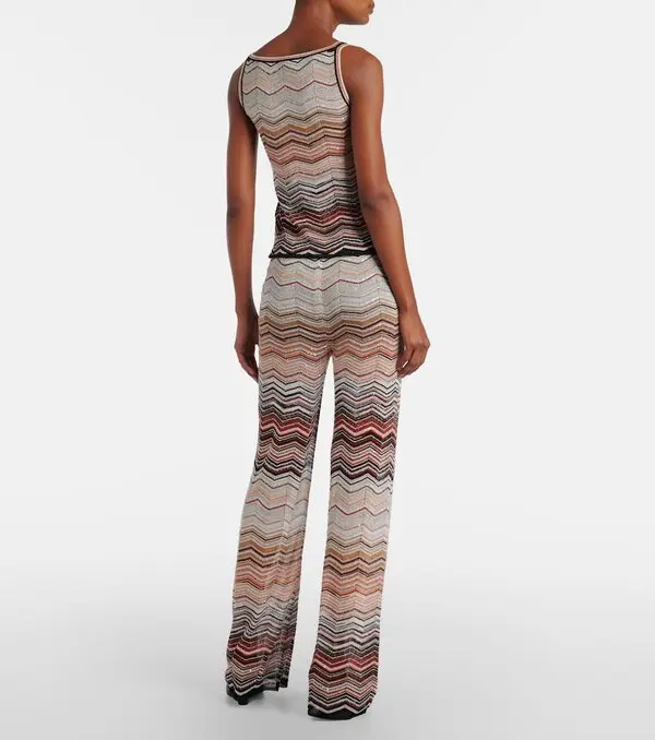 Missoni Zigzag Lame Wide-leg Trousers