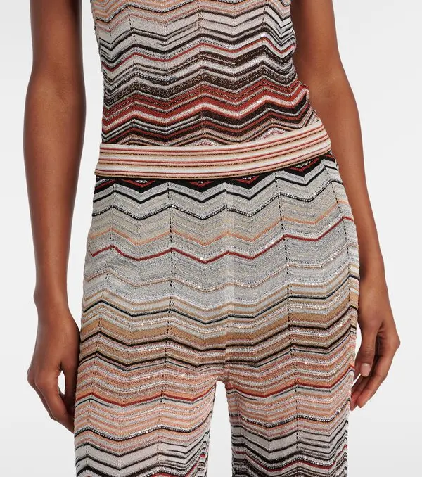 Missoni Zigzag Lame Wide-leg Trousers