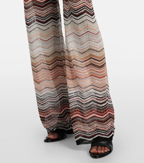 Missoni Zigzag Lame Wide-leg Trousers