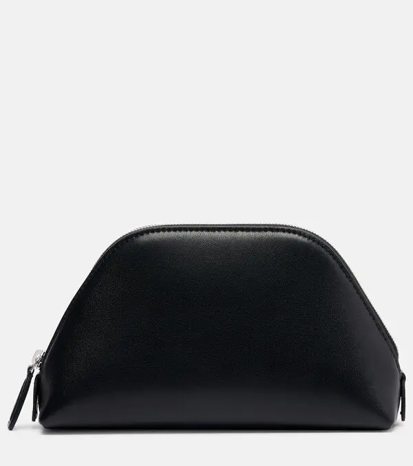 THE ROW Devon Mini Leather Clutch - Black