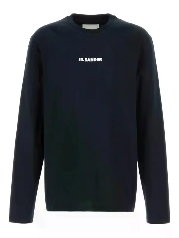 JIL SANDER Logo Long-sleeve T-shirt - Blue