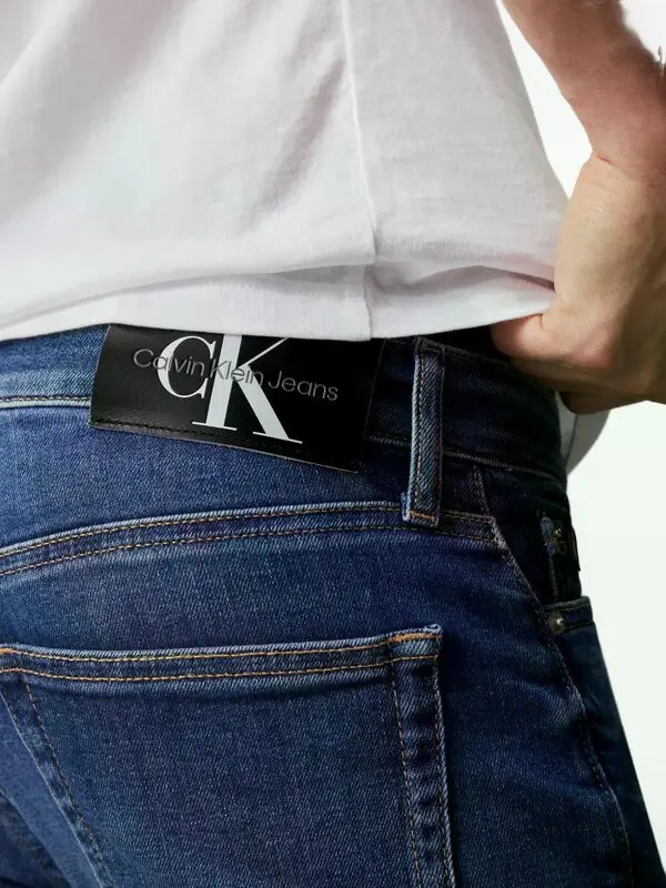 Calvin Klein Denim Jeans With Rear Logo Patch