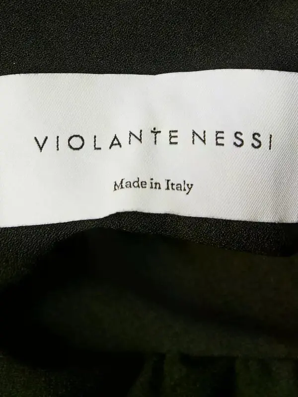 VIOLANTE NESSI Ruffle Detail Off-the-shoulder Mini Dress - Black