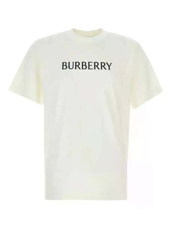 Burberry Logo Print T-shirt - Neutrals