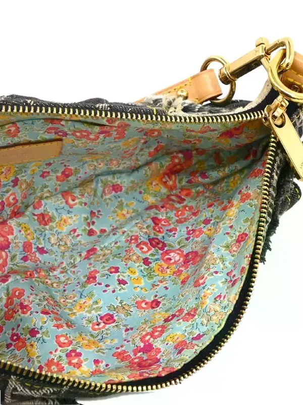 LOUIS VUITTON 2007 Monogram Denim Patchwork Pouchy Shoulder Bag - Grey