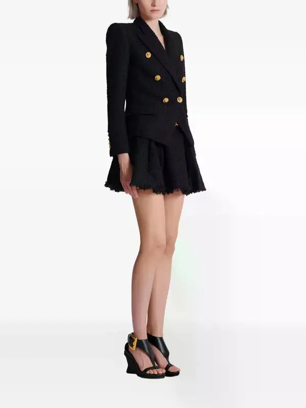 Balmain Six-button Tweed Blazer
