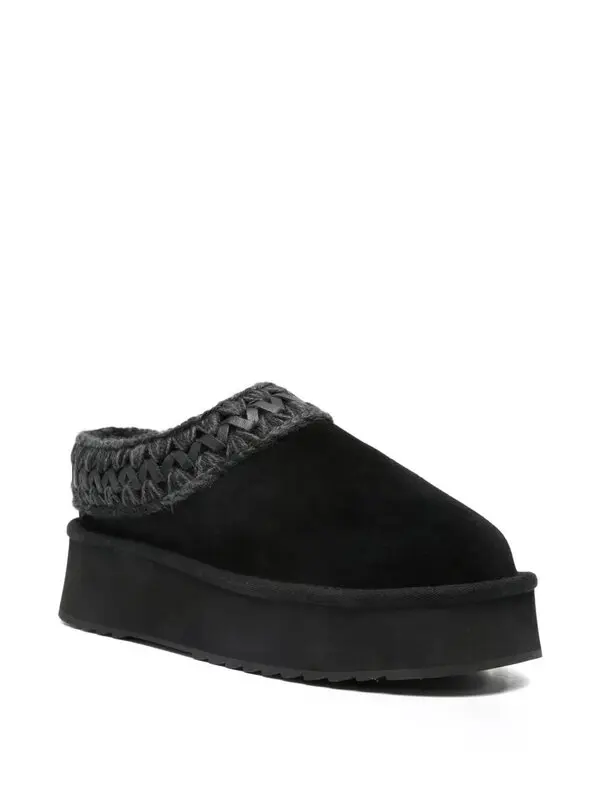 Mou 50mm Platform Slippers - Black