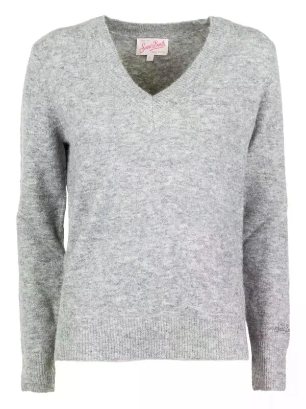 MC2 SAINT BARTH V-neck Knitwear - Grey