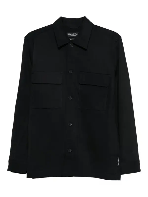 Marc O'polo Buttoned Pocket Overshirt - Blue