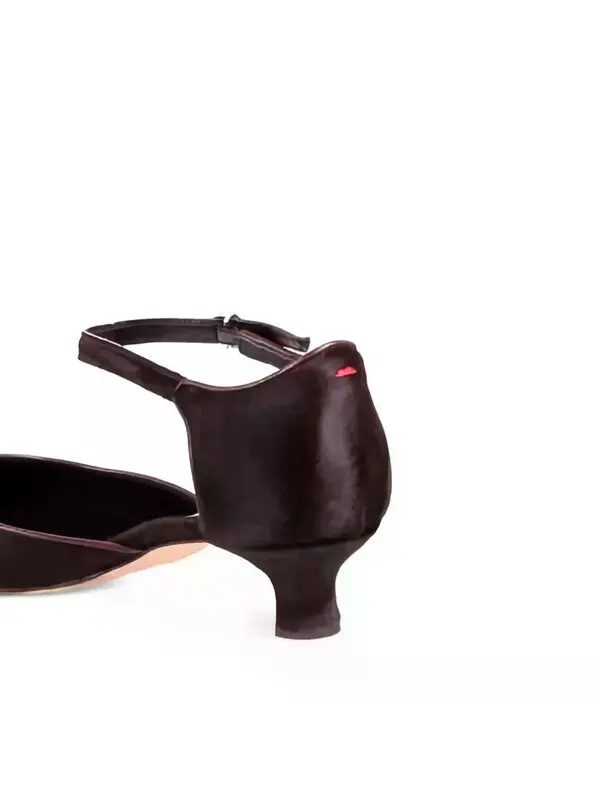 AeydĒ 35mm Tillie Ankle Strap Pumps - Brown