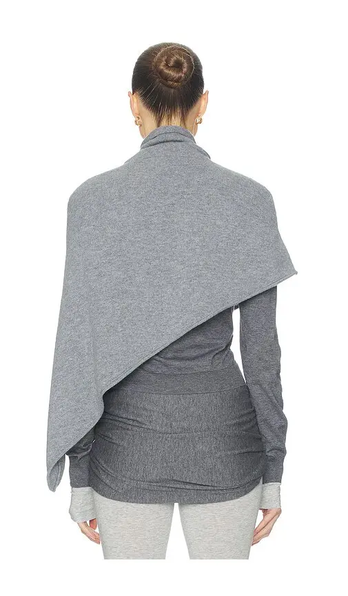 HELSA Loxley Asymmetric Cape - Grey