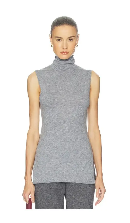 HELSA Kerstin Sleeveless Turtleneck - Grey