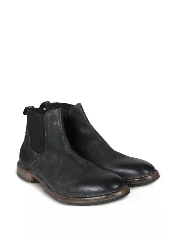 Moma Leather Chelsea Boots - Black