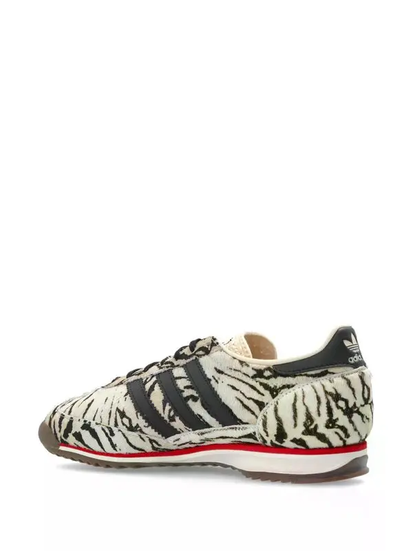 Adidas Sl 72 Og Animal-print Leather Sneakers - Neutrals
