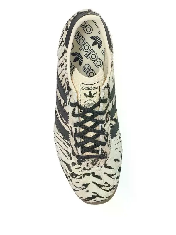 Adidas Sl 72 Og Animal-print Leather Sneakers - Neutrals