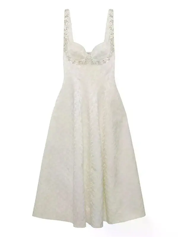 Simkhai Charlotte Floral Jacquard Midi Dress