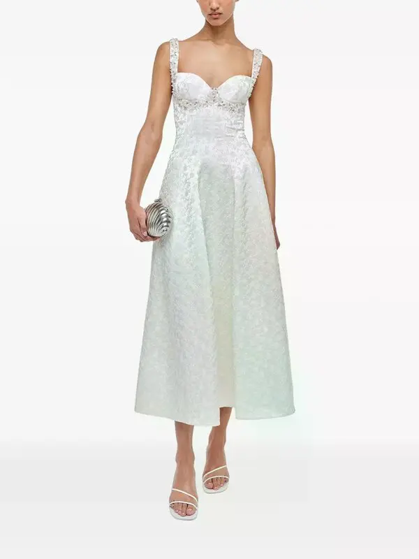 Simkhai Charlotte Floral Jacquard Midi Dress