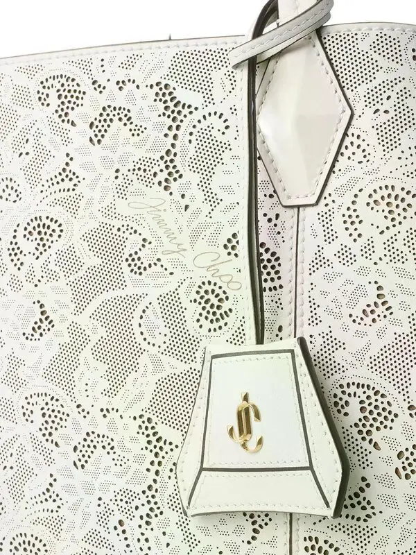 JIMMY CHOO Diamond Perforated Tote Bag