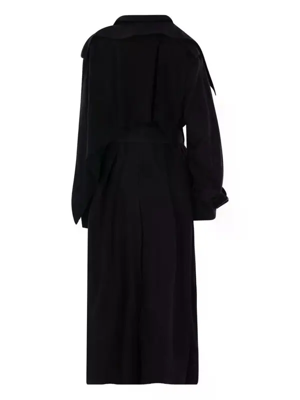 Yohji Yamamoto Belted Lapel Collar Coat